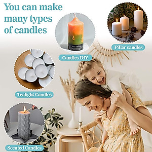 CARGEN Paraffin Wax for Candle-Making - 430G White Paraffin Wax Beads,Paraffin Wax Bulk,Paraffin Wax Candle,Paraffin Candles,Paraffin Wax Pellets for DIY Craft,Candle Making,Waterproofing, Furniture