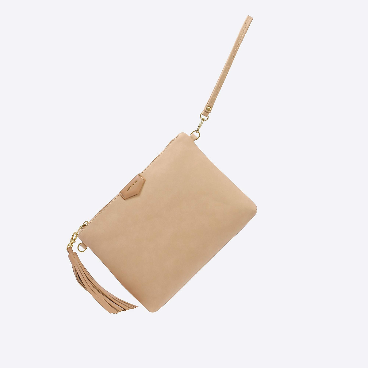 Pixie Mood Inc Pixie Mood Michelle 11 x 8, 25 Vegan Leather Convertible Crossbody Clutch Bag, Sand
