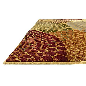 Unique Loom Barista Collection Area Rug - Java (5' 3" x 8' Rectangle, Beige/ Black)