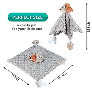 Donty-Tonty Baby Blanket with Stuffed Animals Easter Baby Gift -Security Snuggle Blanket Lovie Soft Lovey Plush Toy for Babies, Infant, Newborn, Toddler, Baby for Girls and Boys