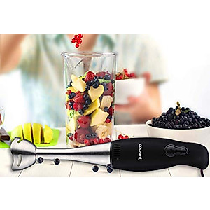 Courant Immersion Hand Blender with 200 Watt Easy to Clean Stick Blender Blends, Purees, Crushes Ice