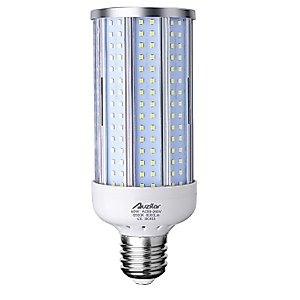 Auzilar 60W LED Corn Light Bulb (E39 Large Mogul Base) 6000Lm 6500K Cool White, for Metal Halide HID HPS Replacement Garage Parking Lot High Bay Warehouse Street Lamp Lighting, 85V-265V