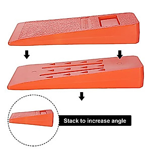 DAJAVE 6 Pack Tree Felling Wedges, 6 Inch Felling Wedges with Spikes for Tree Cutting Safely, Tree Wedge Felling Kit for Chainsaw Tree Log Cutting