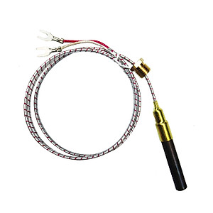 750mv Thermocouple for Heat Glo Heatilator,Fireplace Thermopile Replacement Fireplace&Stove Accessories for Fire Gas Stoves Heat&Glo Gas Stoves Oven Water Heater&Frying Furnace (24", Aluminum)