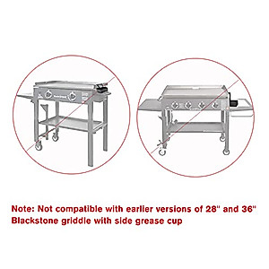 ROYOR Griddle Grease Catcher for Blackstone Replacement - Drip Pans for Blackstone Griddle 17 22 28 36 Inches, Grease Cup Catcher for Blackstone Replacement Top