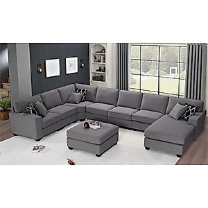 Legend Vansen Fabric Flexible Combination Module Reversible Sectional Sofa