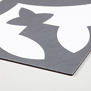 RoomMates FT4600BX Roma Gray Peel and Stick Floor Tile