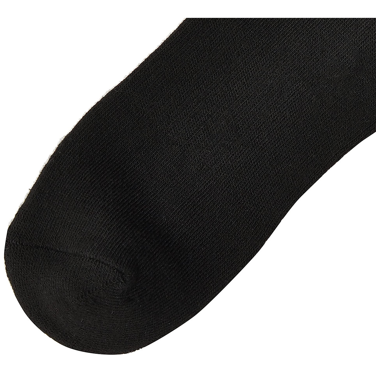 Champion womens Double Dry 6-pair Pack Logo Crew Socks, Black, 9 US