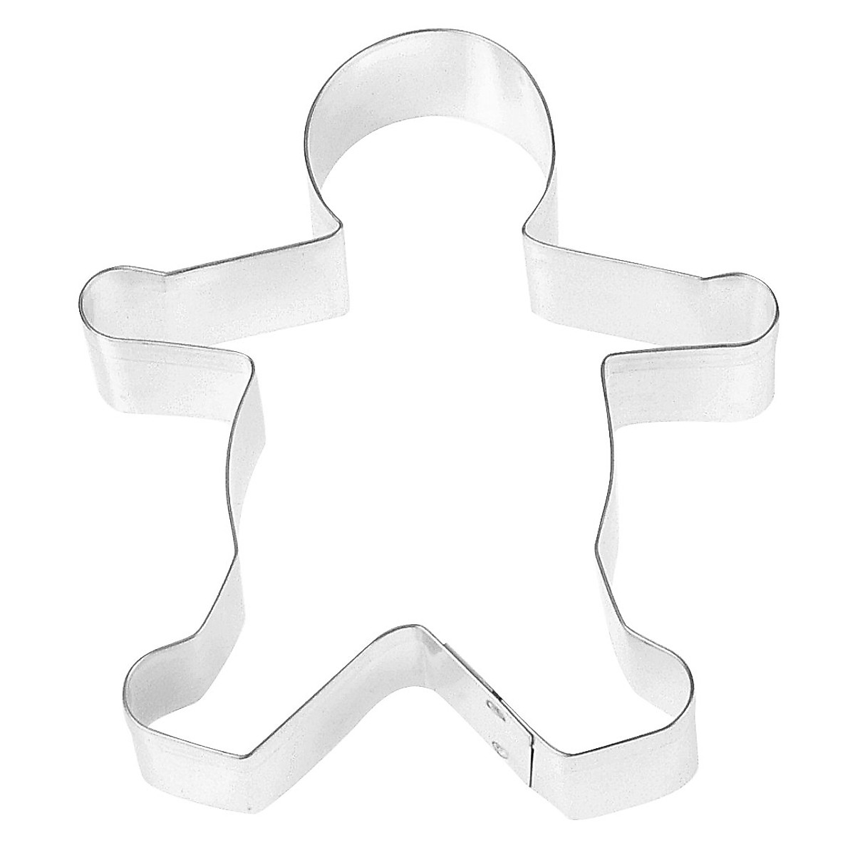 Fox Run Gingerbread Boy Cookie Cutter, 5-Inch, Stainless Steel
