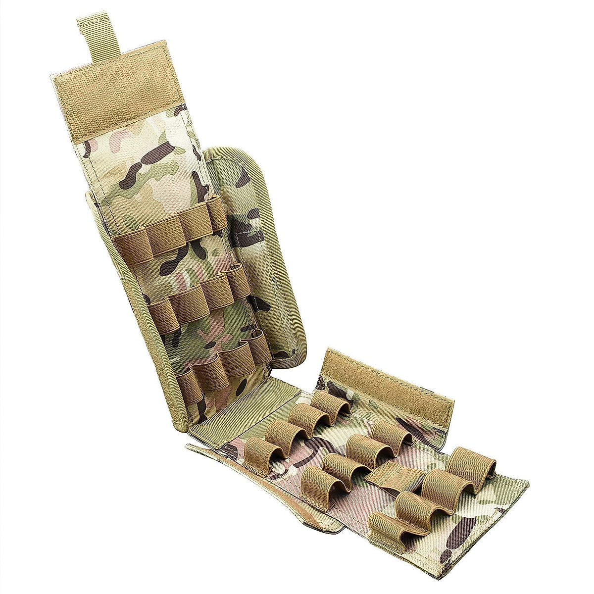 Binboll MOLLE Bullets Bag 16 Rounds Shotshell Nylon Accessory Bag for Belt Waistband Magazine Pouch (CP 25 Holes)