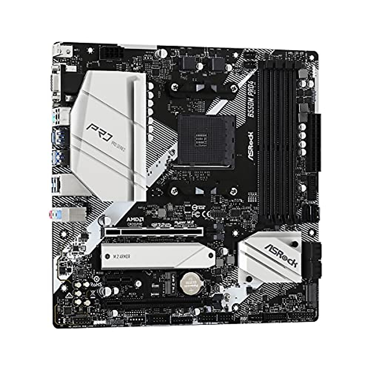 ASRock B550M PRO4 Supports 3rd Gen AMD AM4 Ryzen™ / Future AMD Ryzen™ Processors Motherboard