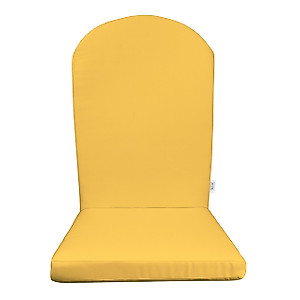 RSH Decor: Sunbrella Foam Adirondack Chair Cushion | 48” x 20” x 2” | Sunbrella Performance Fabric | Water and Fade-Resistant | Outdoor Cushion for Patio Furniture | Canvas Buttercup Yellow