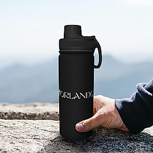 Eevikion Johnny Musics Orlando Stainless Steel Insulated Tumbler Sports Water Bottle Hot and Cold Travel Cup 18oz