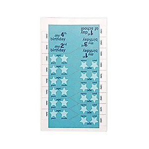Whale on Ocean Blue Children's Canvas Growth Chart with Stickers