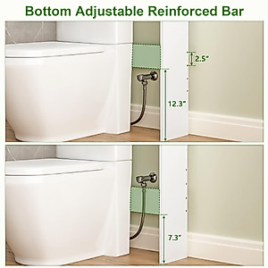 Salfanre Over Toilet Storage Cabinet, Over The Toilet Storage Shelf, Over The Toilet Shelf Organizer, with Doors and Adjustable Shelf, White