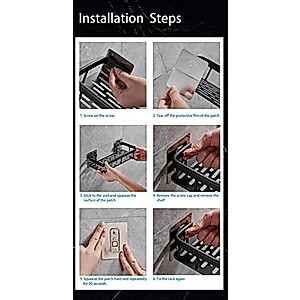 Shower Caddy Shelf Organizer Rack,No Drilling Adhesive Bathroom Shelves Basket Inside Shower,Kitchen Sink Caddy Organizer,Wall Mount Shower Storage Home Organization Rv Accessories.