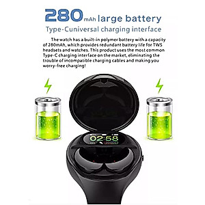 Reloj Audifonos Smartwatch Auricular Con Audifono F9 Mi 2 in 1 Watch with Earbuds Earphones Headphones Earphone Wireless Headset