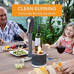 ROUNDFIRE Premium Tabletop Fireplace Fuel - 1 Liter Ethanol for Fire Pits and Table Top Fireplaces