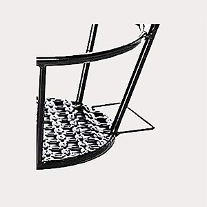 Kingbuy Balcony Rail Planters Hanging Railing Plant Holder Stand Flower Pot Basket for Fence Patio Deck Planter Outside and Indoor, 3 Pack, Black (Removable)