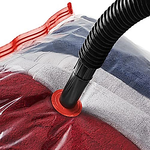 Casafield 15 Vacuum Storage Bags - Variety Pack (3 SM, 3 MD, 3 LG, 3 XL, 3 Jumbo) with Travel Hand Pump - Space Saving Compression Bags for Clothes, Blankets, Comforters