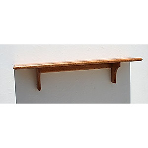 Solid Oak Wall Shelf (48" Wide, Country Medium (03))