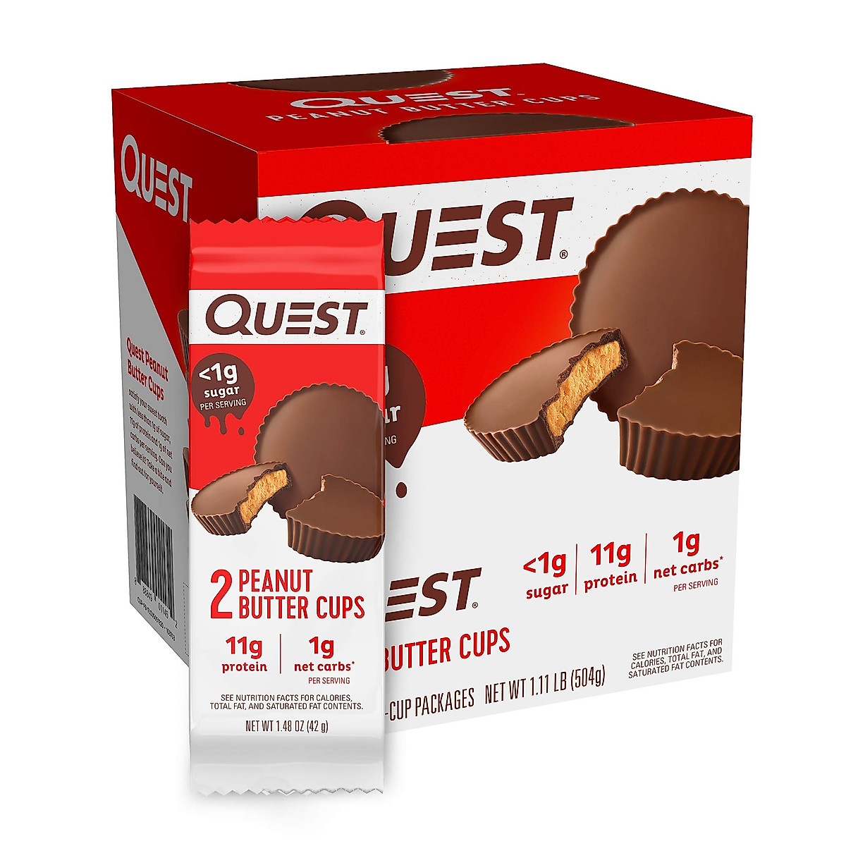 Quest Nutrition Protein Treats Bundle - Peanut Butter Cups, Cheese Crackers, and Chocolate Chip Cookies (12 Count Each)
