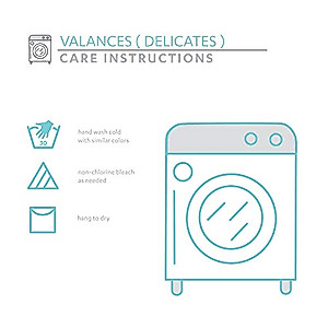 Lush Decor Lush Décor, White Gigi Valance Textured Window Kitchen Curtain (Single), 70" W x 14" L