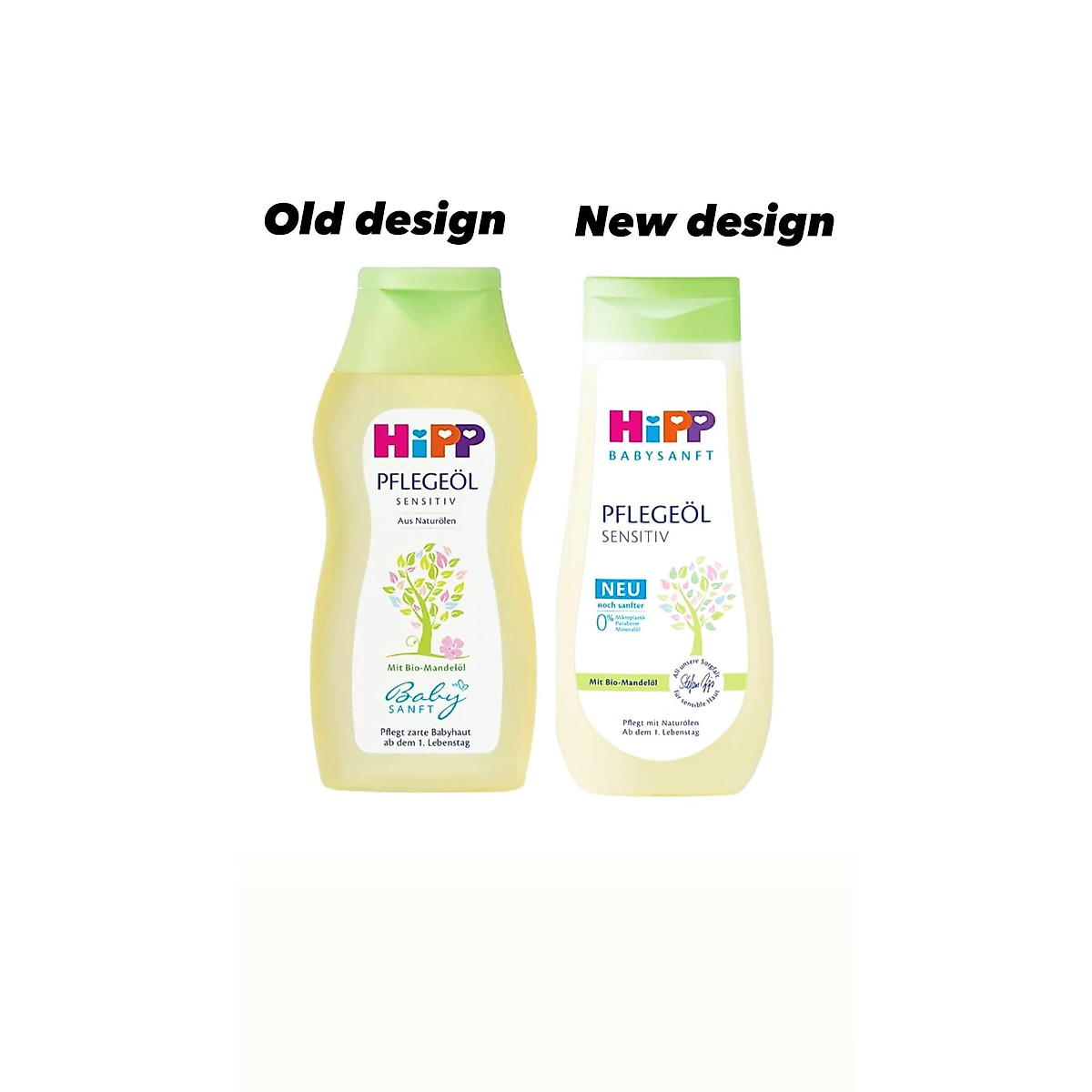 Hipp Baby Body Oil with Organic Almond Oil - 200 ml - German -