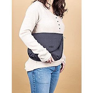 HAIKU Bliss Eco-Friendly RFID Blocking Travel Crossbody Saddle Bag, Black in Bloom