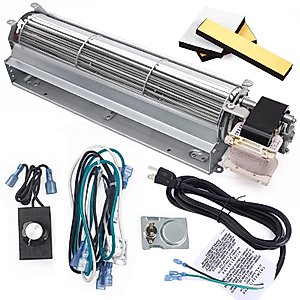 Adviace BKT BK Blower Fan Kit for Desa Tech, FMI, Vanguard, Vexar & Astria Fireplaces, GA3650 GA3700 GA3750 GA3650T GA3700T GA3750A Fireplace Blower Kit for Comfort Flame & Comfort Glow Fireplaces