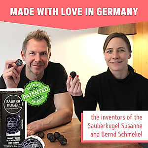 Sauberkugel - The Clean Ball - The clever way of cleaning purses, bags, backpacks and school bags (Black)