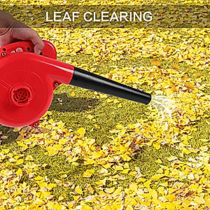 Boshen Handheld Electric Leaf Blower 110V 700W 5.5A 2 in 1 Corded Vacuum & Sweeper Lightweight Multifunctional Mini Leaf Blower for Home Porch Patio Computer Car