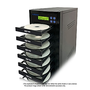 PlexCopier 24X SATA 1 to 7 CD DVD M-Disc Supported Duplicator Writer Copier Tower with Free DVD Video Copy Protection