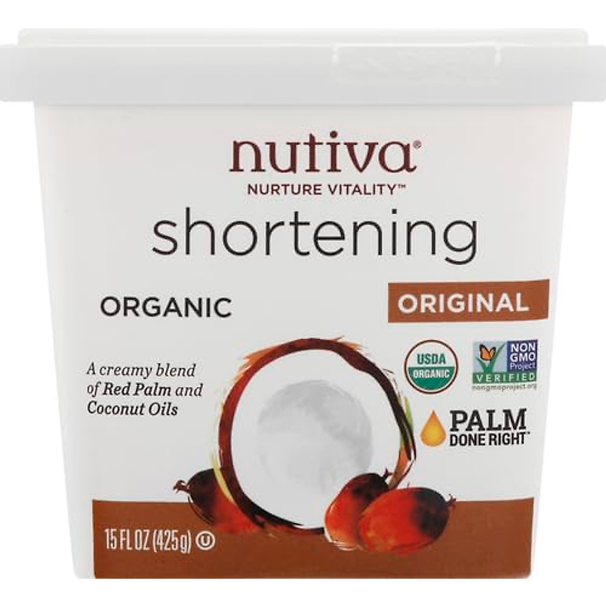Nutiva Organic Shortening, Original, 15 oz