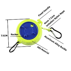 Portable Travel Clothesline - Adjustable 33ft Retractable Clothesline, Camping Clothesline, Hotel Travel Use, Indoor/Outdoor Clothesline (Green)