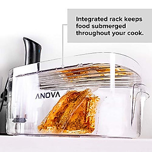 Anova Culinary ANTC01 Sous Vide Cooker Cooking container, Holds Up to 16L of Water, With Removable Lid and Rack