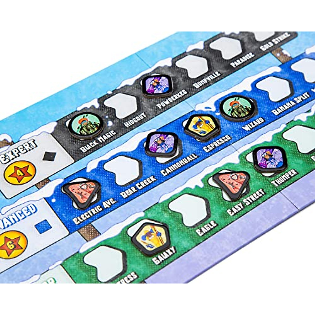 Skull Canyon Ski Fest Board Game - Race Down the Slopes and Conquer the Mountain! Strategy Game for Kids and Adults, Ages 14+, 2-4 Players, 45-90 MInute Playtime, Made by Pandasaurus Games
