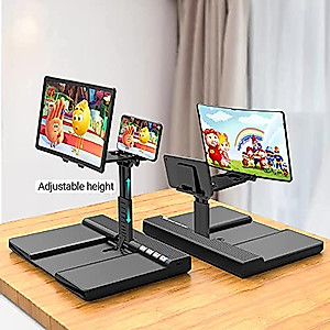Curved Screen Mobile Phone Magnifier with Bluetooth Speaker,and Telescopic Stand.HD Phone Screen Amplifier, Phone /Tablet/iPad Stand for Movies, Videos, Listen Songs, Enlarged Screen display-14Inch