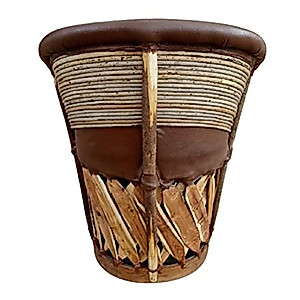 HANDMADE EQUIPAL CHAIR EMBROIDERED WITH FLOWER FABRIC MEXICAN FURNITURE