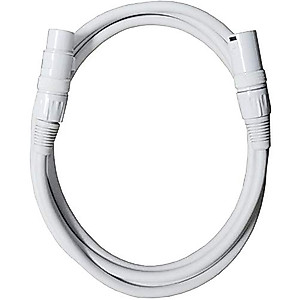 Audio2000'S E80106P2 Two-Pack 6-Feet XLR Female to XLR Male White-Color Balanced Audio/Recording/Microphone Cables