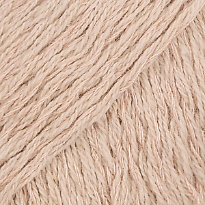 Knitting Yarn of Cotton, Viscose and Linen, Drops Belle, DK, Light Worsted Weight, 1.8 oz 131 Yards (24 Sand)