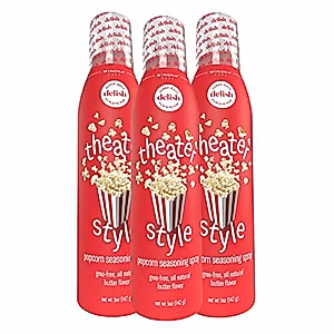 Winona Pure Popcorn Butter Spray Oil - Delicious Popcorn Seasoning, 0 Calories per Serving, Movie Theater Style, Perfect for Popcorn Lovers - Butter Flavor - 5 oz (3 Pack)