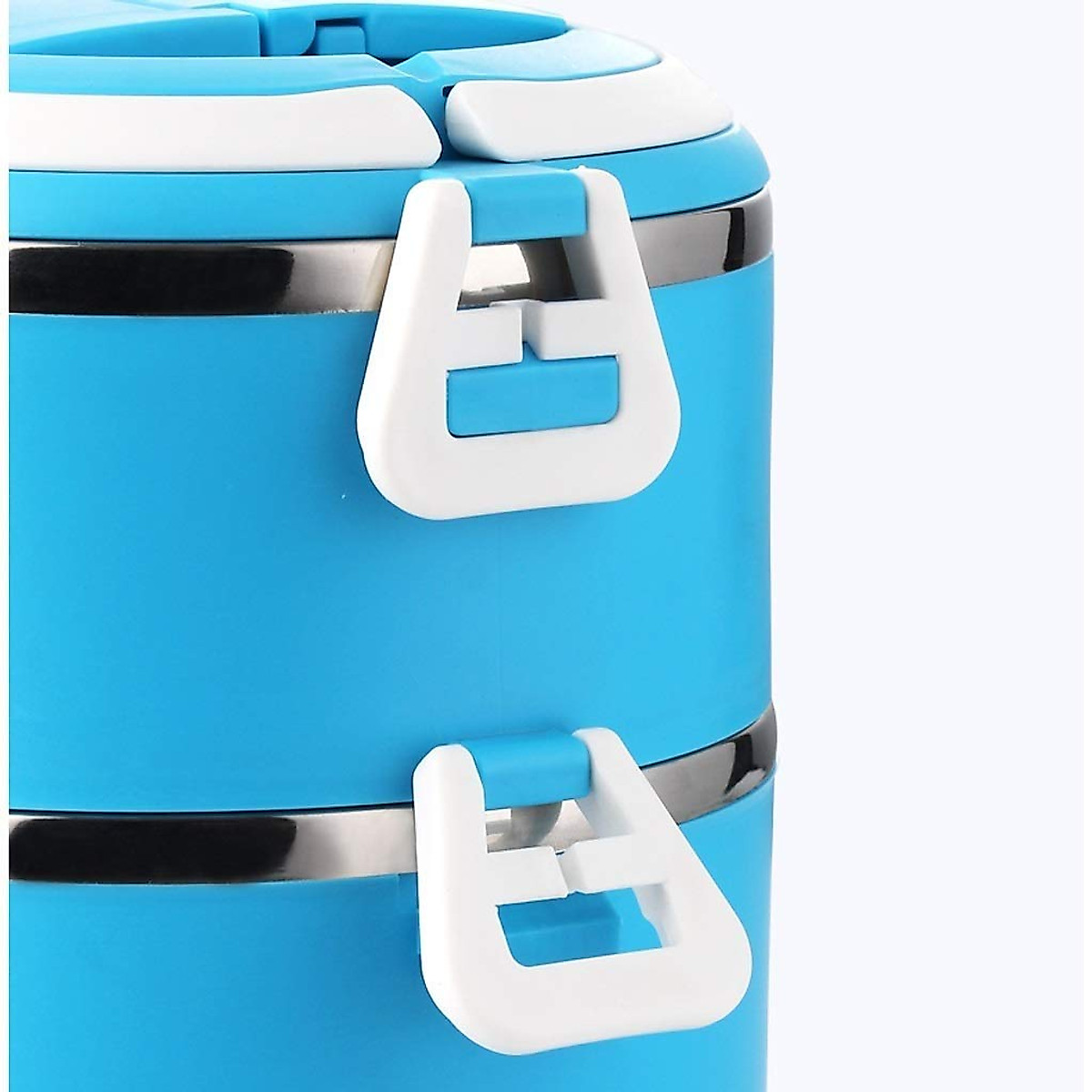 ZLDGYG Stackable Stainless Steel Thermal Compartment Lunch Box | 2-Tier Insulated Bento Box/Food Container with Insulated Lunch Bag