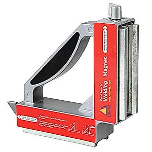LISHUAI Double Switch Neodymium Welding Magnets,Strong NdFeB Magnetic Clamp,Magnetic Welding Holder 50Kgf