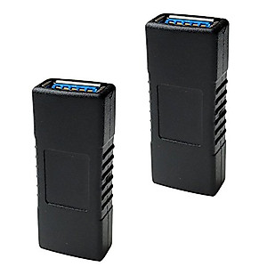 USB 3.0 Female to Female Extension Connector Adapter (2 Pack)