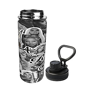 HIKTIEK Mary J Musics Blige Stainless Steel Insulated Tumbler Sports Water Bottle Hot and Cold Travel Cup 18oz