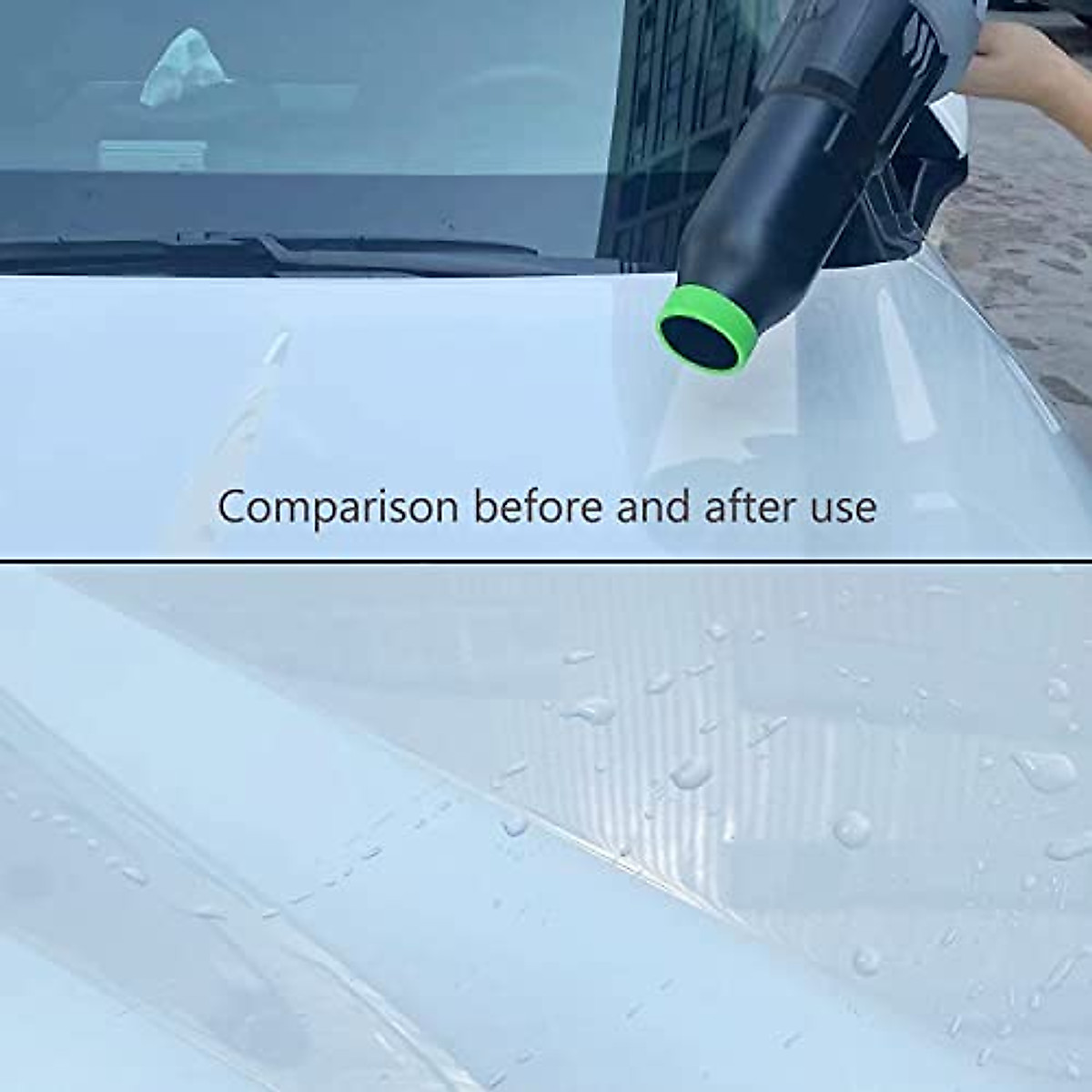 Karbay Stubby Car Drying Nozzle (8" Long) Compatible with Most EGO 530, 575, 580, 615, 650, 765 Leaf Blowers, Included Green Protective Silicone Band.