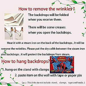 Red Spider Photography Backdrop Baby Boys Happy Birthday Party Decorations Vinyl Children Photo Booth Studio Props Background Superhero Cityscape 5x3ft Banner Dessert Table Baby Shower Supplies