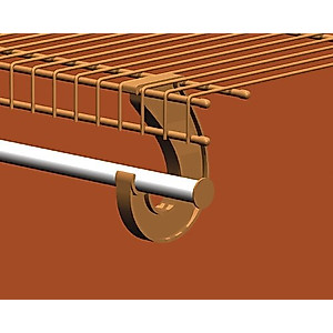 ClosetMaid 2057 4-Foot Hanging Bar for SuperSlide Shelves, White