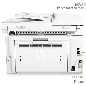HP Laserjet Pro MFP M227fdwC All-in-One Wireless Laser Printer, Print Scan Copy Fax, Auto 2-Sided Printing, 1200 x 1200 dpi, 30 ppm, Compatible with Alexa, Bundle with JAWFOAL Printer Cable
